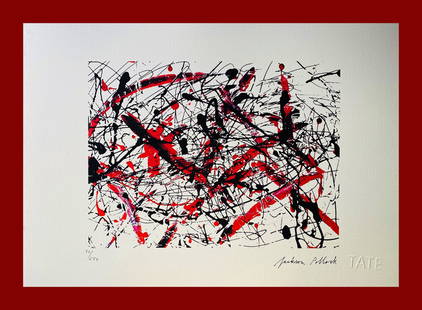 Jackson Pollock Black, White & Red