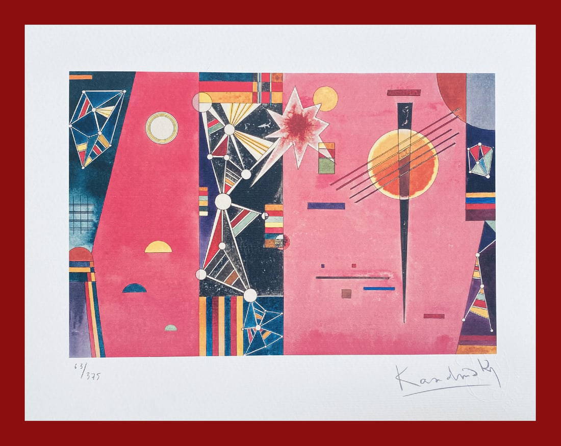 Wassily Kandinsky - Pink Painting Auction