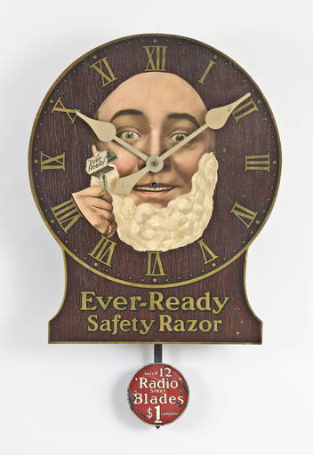 A Good Ever Ready Safety Razor Advertising Clock