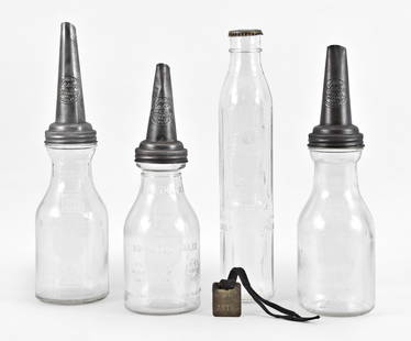 1933 Shell Quart Oil Bottles