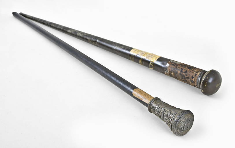 Gar Annual Encampment Cane And Wm. Mckinley Campaign Torch Cane