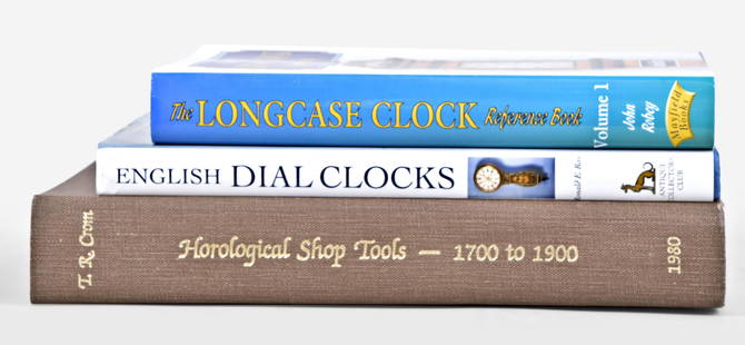Three Technical Books On Clock And Watchmaking, By