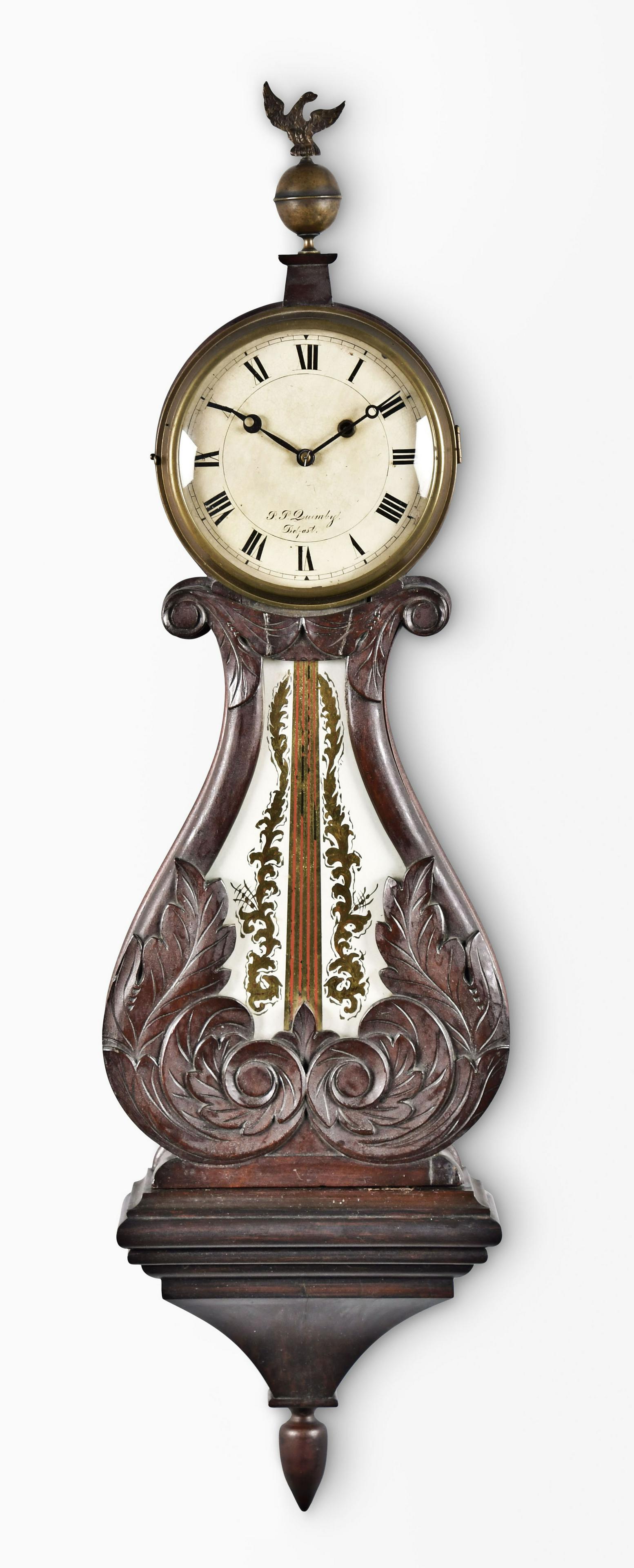 A Reproduction Lyre Clock With Parts From A Genuine Early 19th Century ...