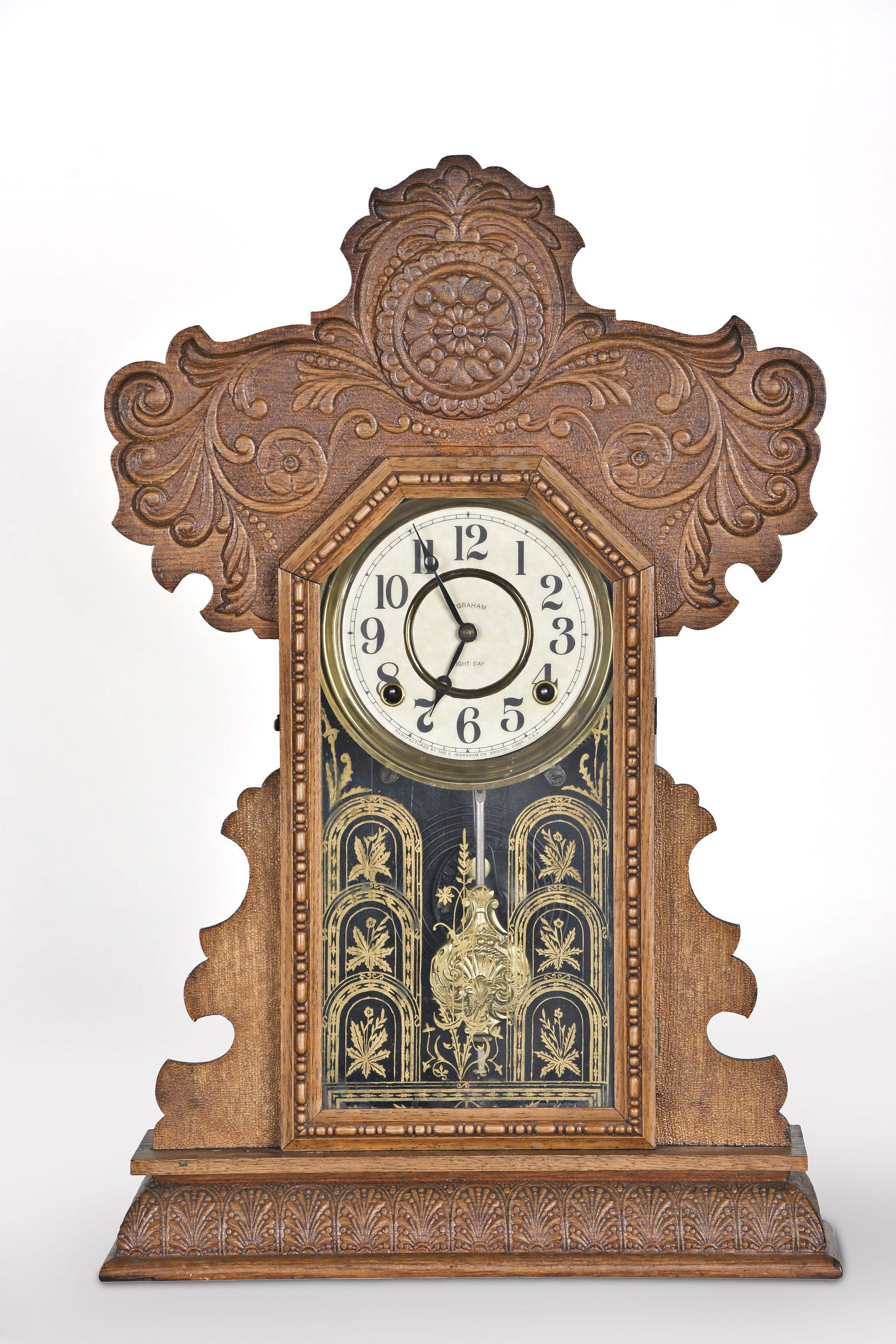 E. Ingraham & Co. Klondike Shelf Clock For Butler Brothers