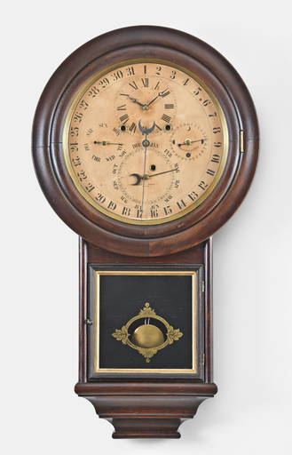 Welch, Spring and Co. Gale Drop Model No. 2 calendar clock (#0548) on ...