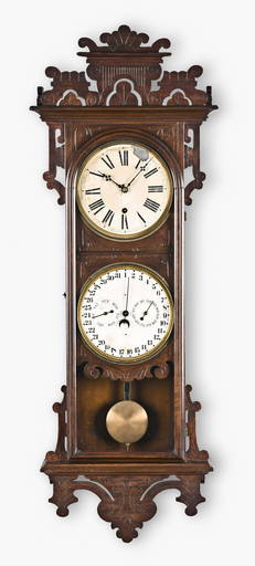 E. N. Welch Damrosch Double Dial Gale Calendar Clock. (#0549) on Nov 20 ...