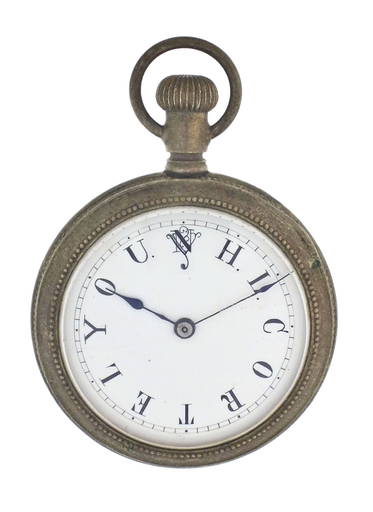 An Auburndale Rotary Pocket Watch With Runic Dial And Cut Bimetallic ...