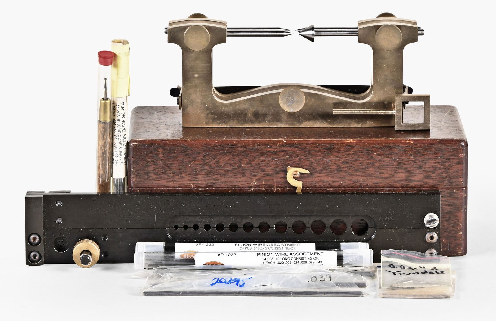 A Clockmakers Depthing Tool And Lantern Pinion Repair Tool