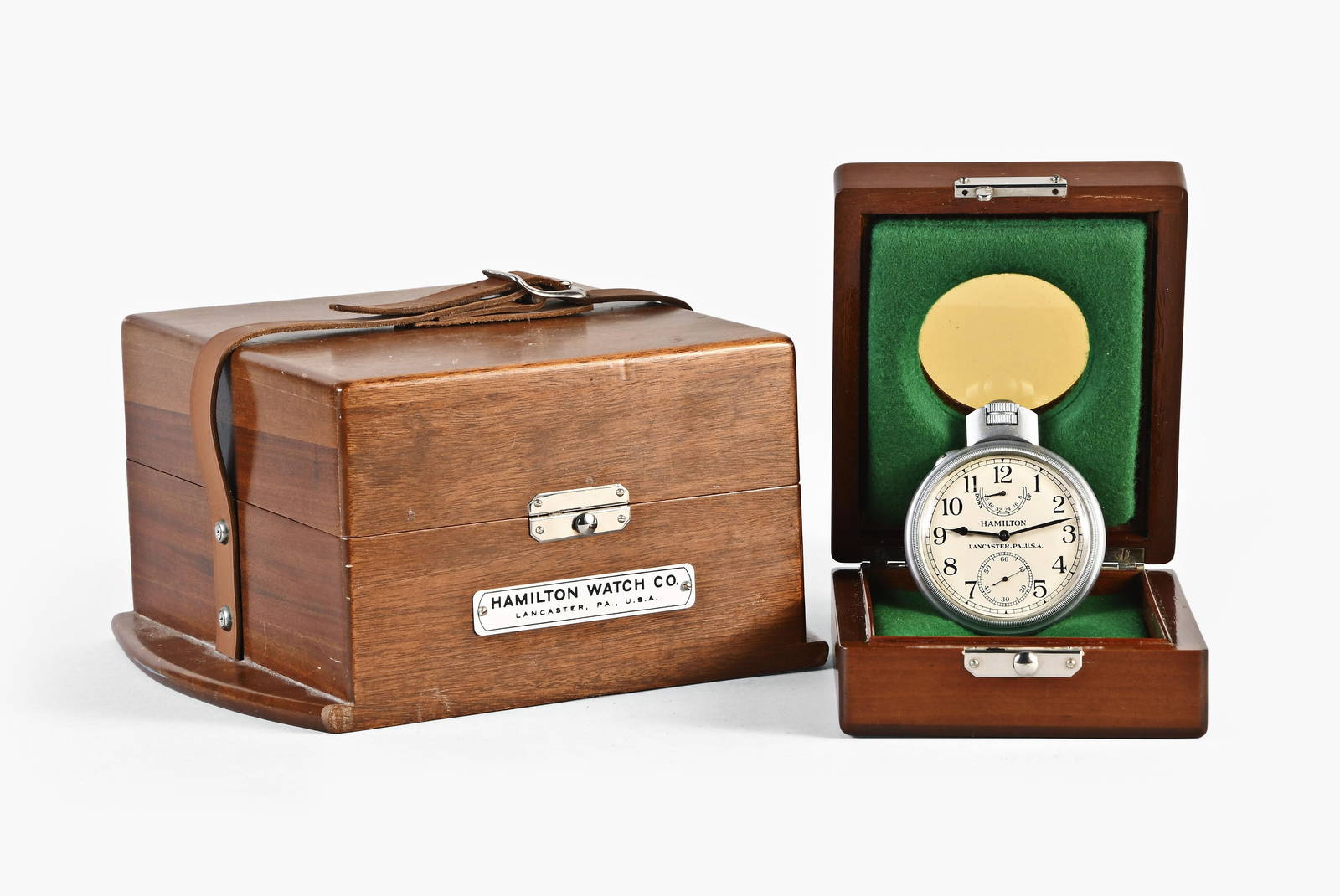 A Hamilton Model 22 Chronometer Watch With Boxes Auction