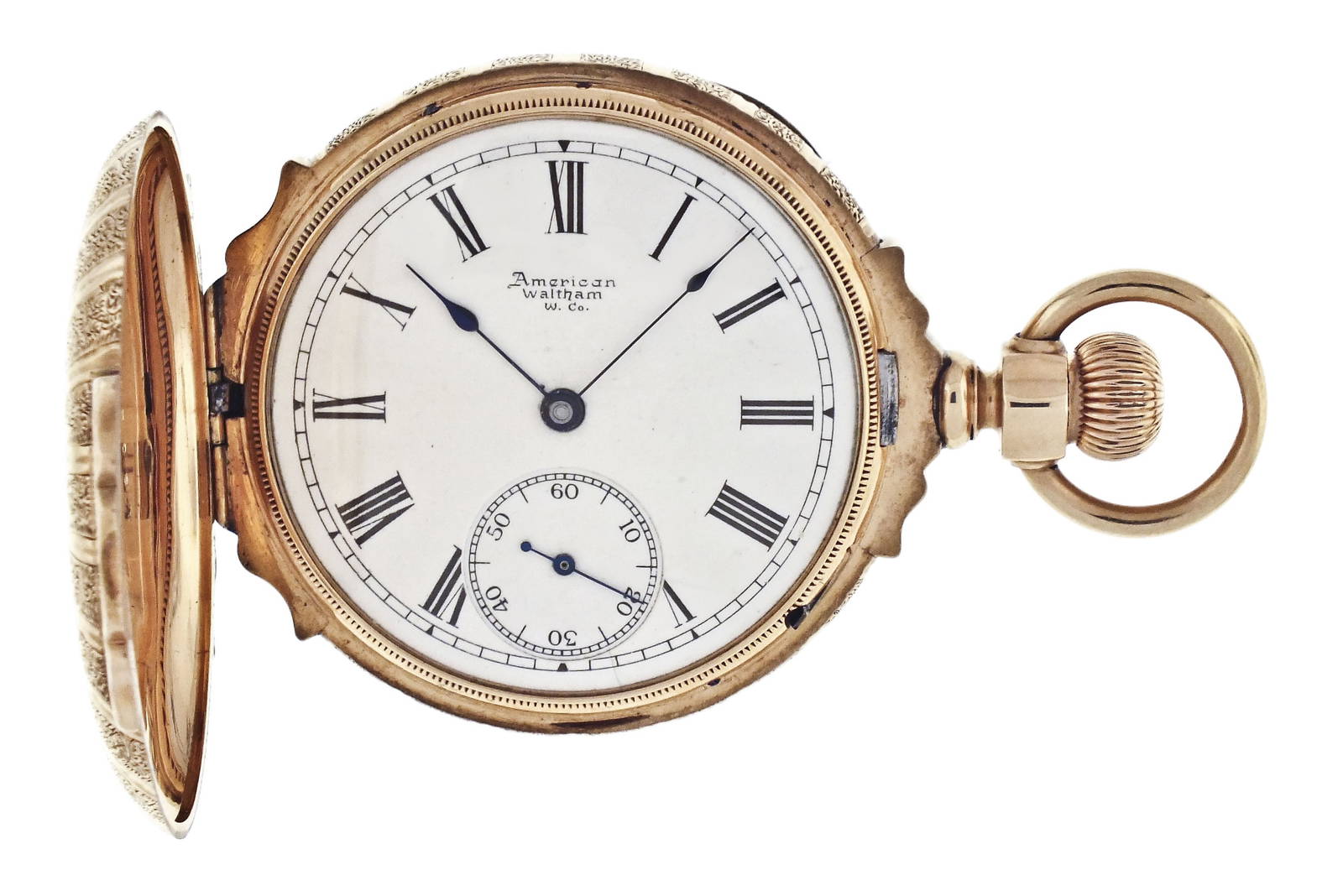 A 16 Size Waltham Model 1872 Pocket Watch With 14 Karat Gold Box Hinge Case Auction