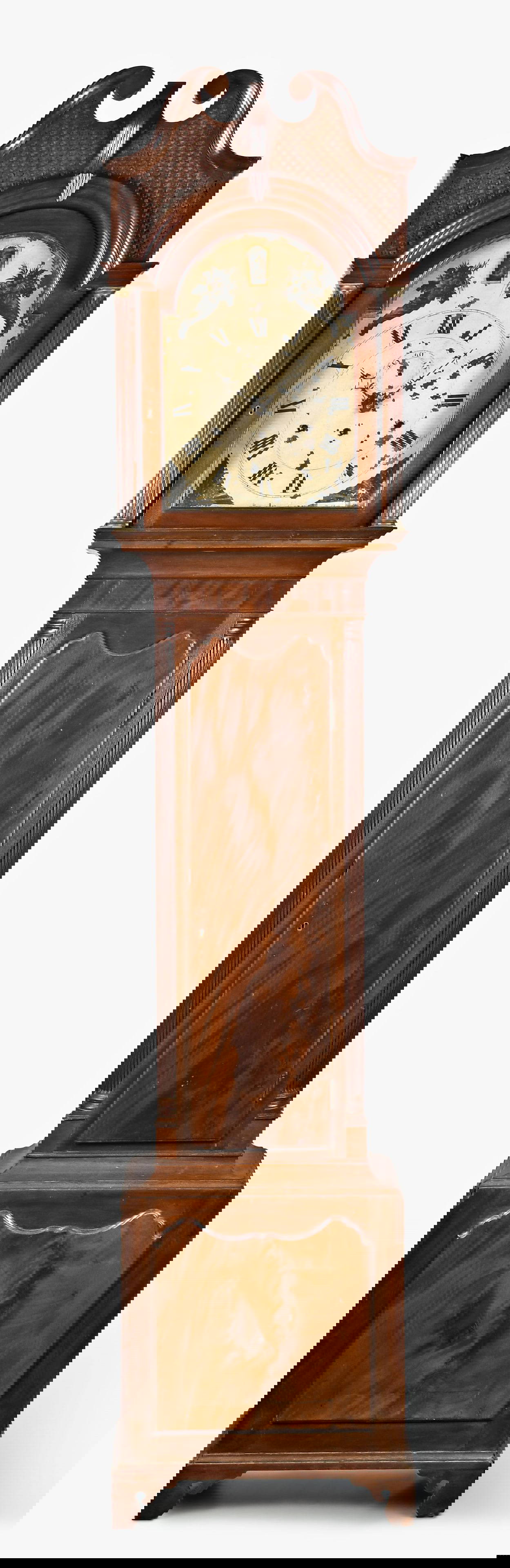 New Jersey Quarter Striking Tall Clock With Case Attributed To Matthew ...