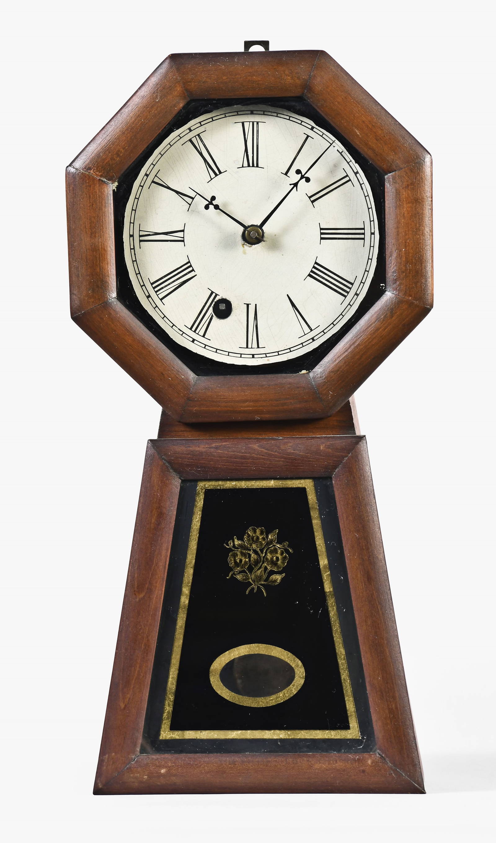 Chauncey Jerome, New Haven, Conn. Miniature Keyhole Hanging Clock Auction