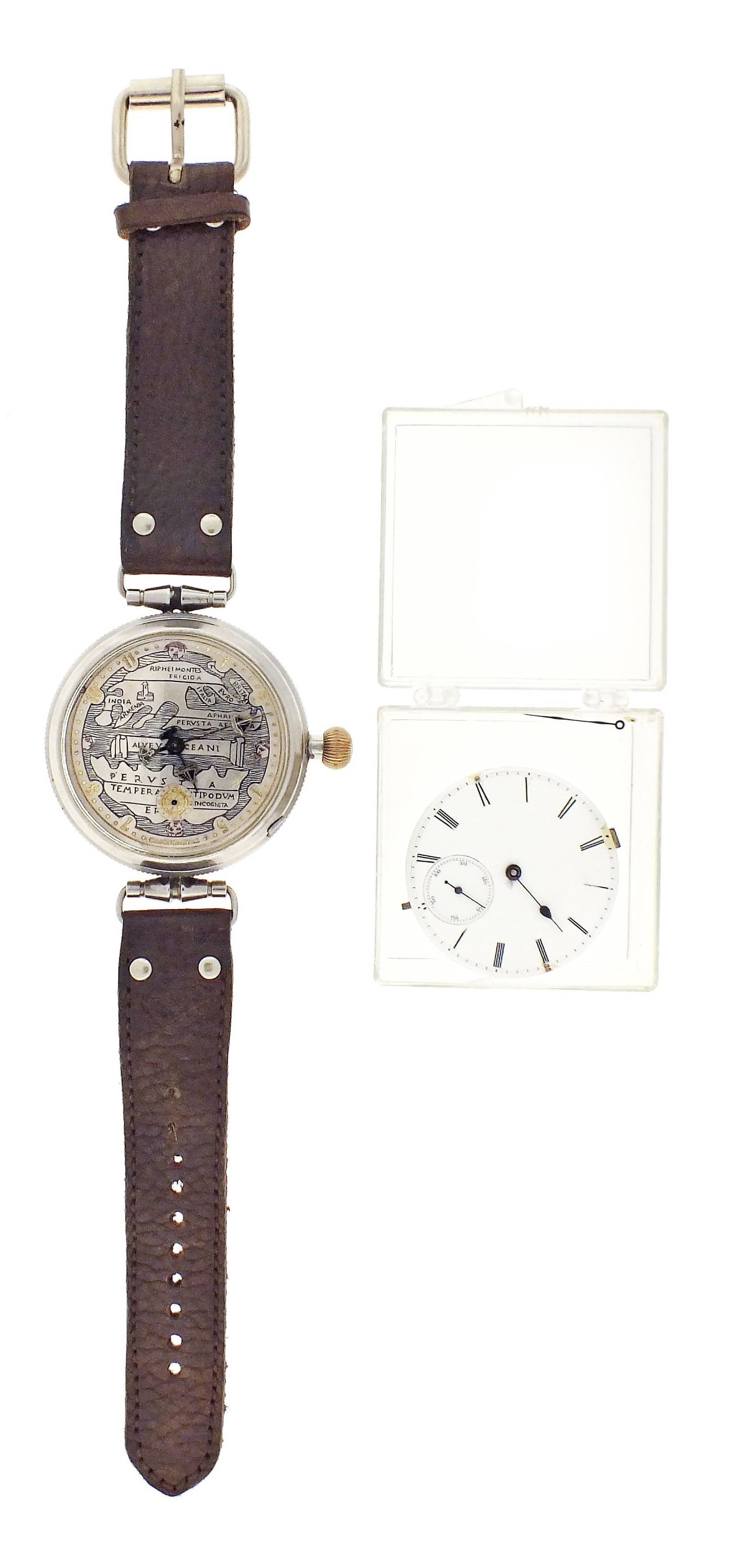 A Lot Of Two Swiss Pivoted Detent Chronometer Movements One With ...