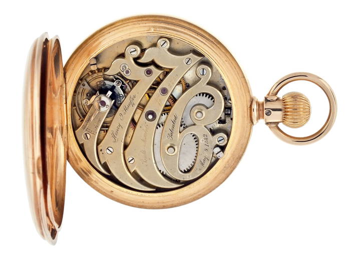 A Good Gold Hunting Case Centennial Pocket Watch For The American ...