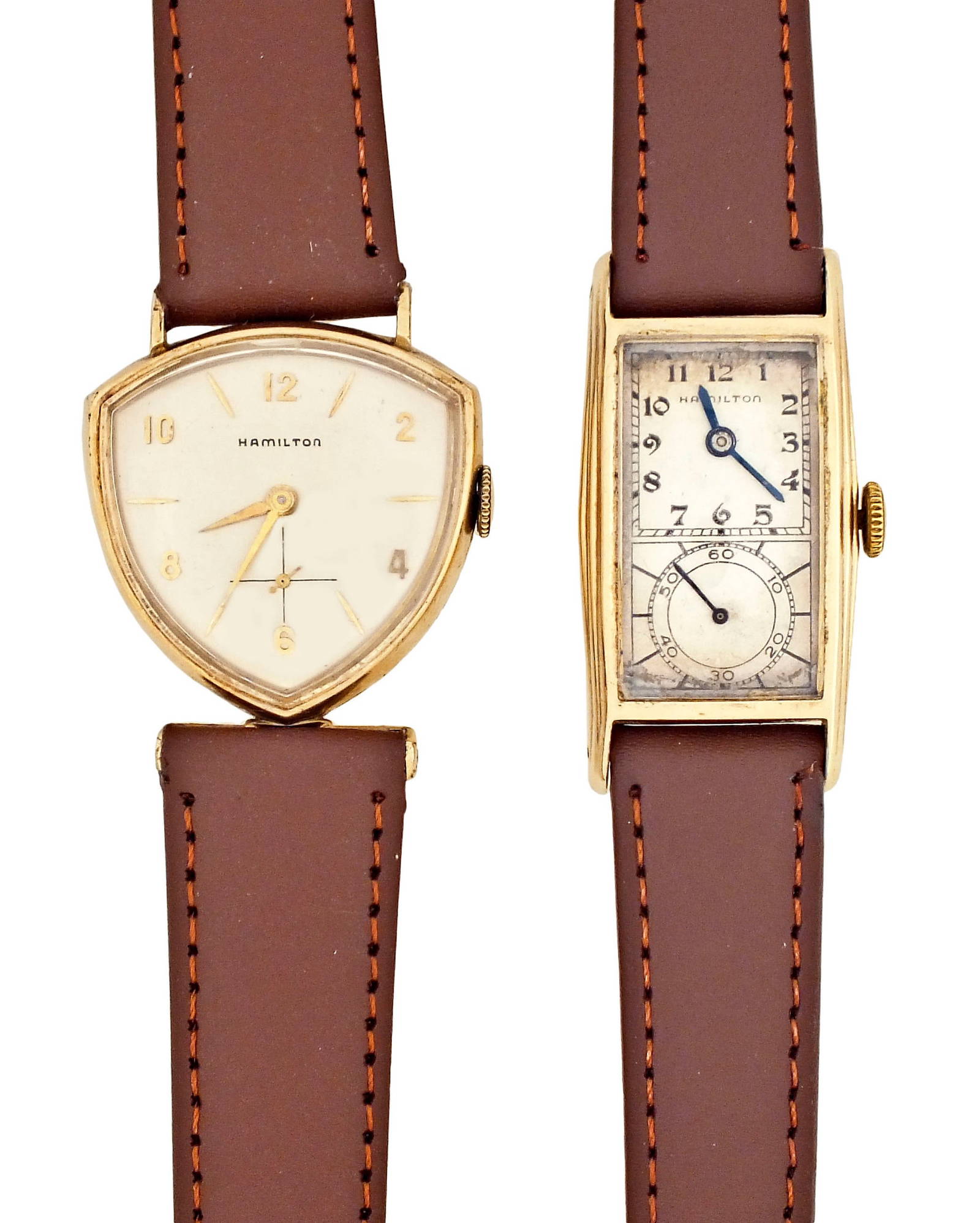 A Lot Of Two Hamilton Wrist Watches Auction