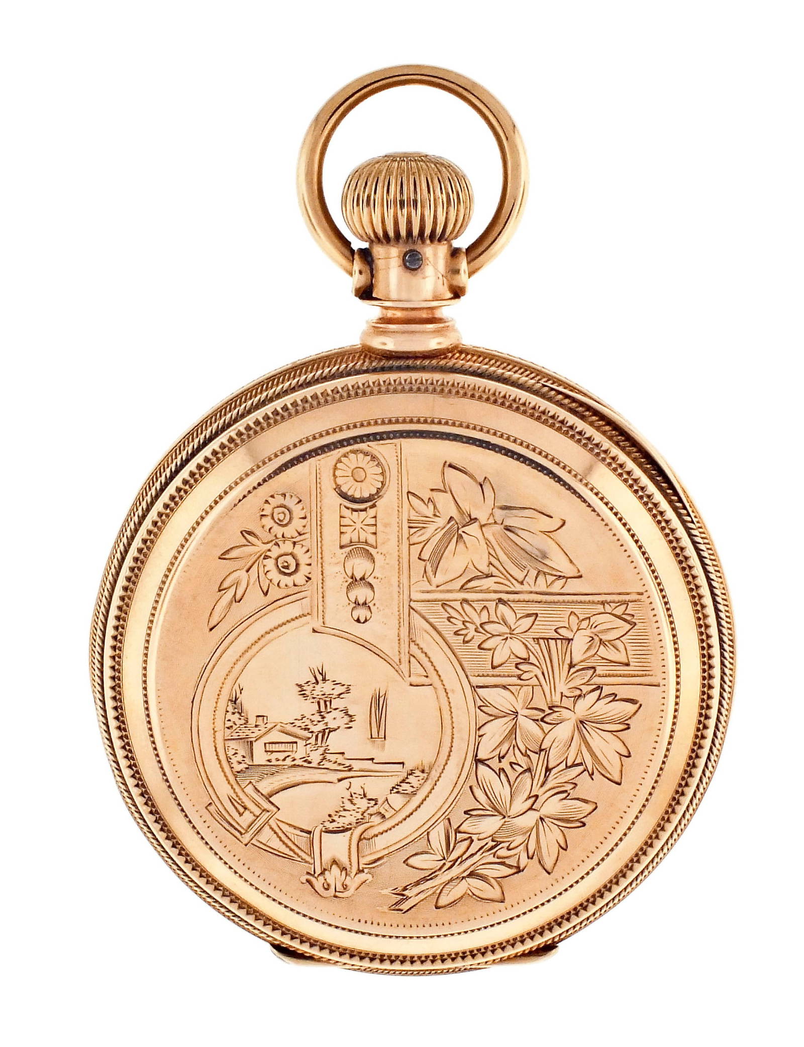 An 18 Size Rockford King Edward Pocket Watch With Gold Hunting Case Auction