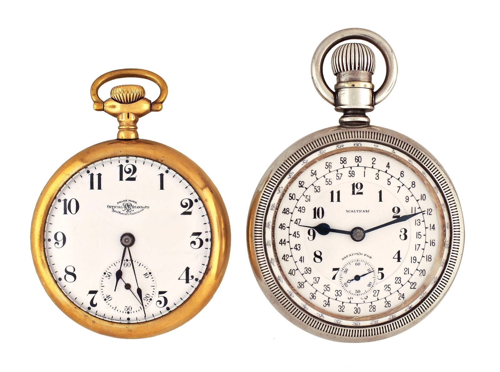 A Lot Of Two American Pocket Watches Auction