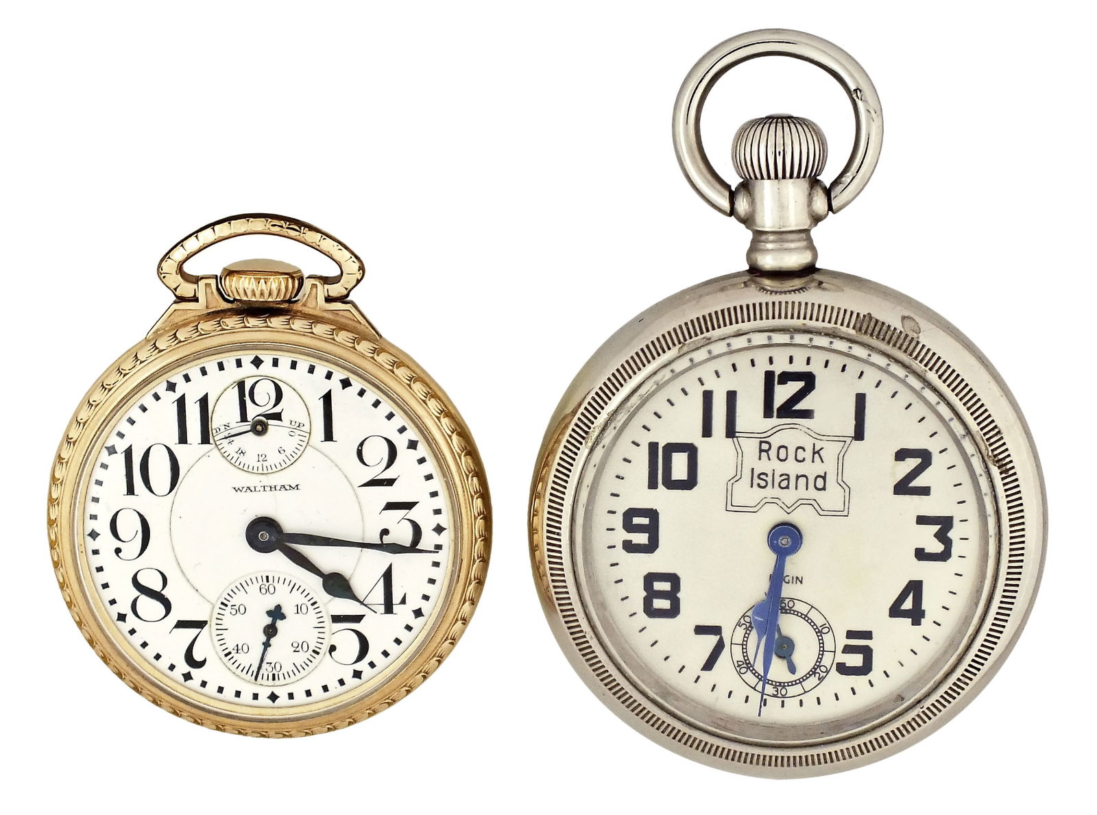 A Lot Of Two American Pocket Watches Auction