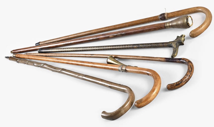 Twenty One Canes And Walking Sticks And With Parts
