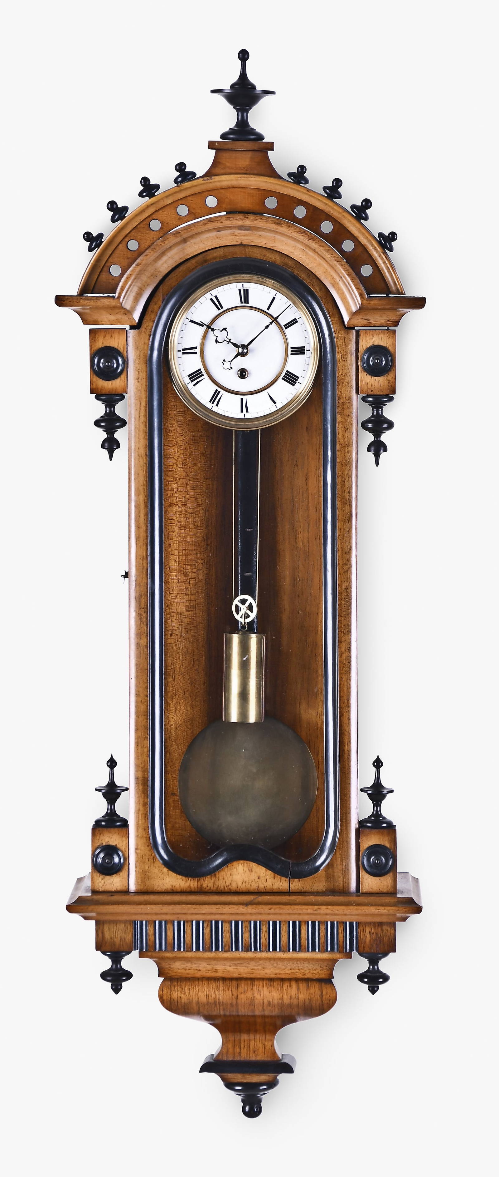 A Rare F. Kroeber Clock Co. Miniature Vienna Regulator No. 1 Hanging ...