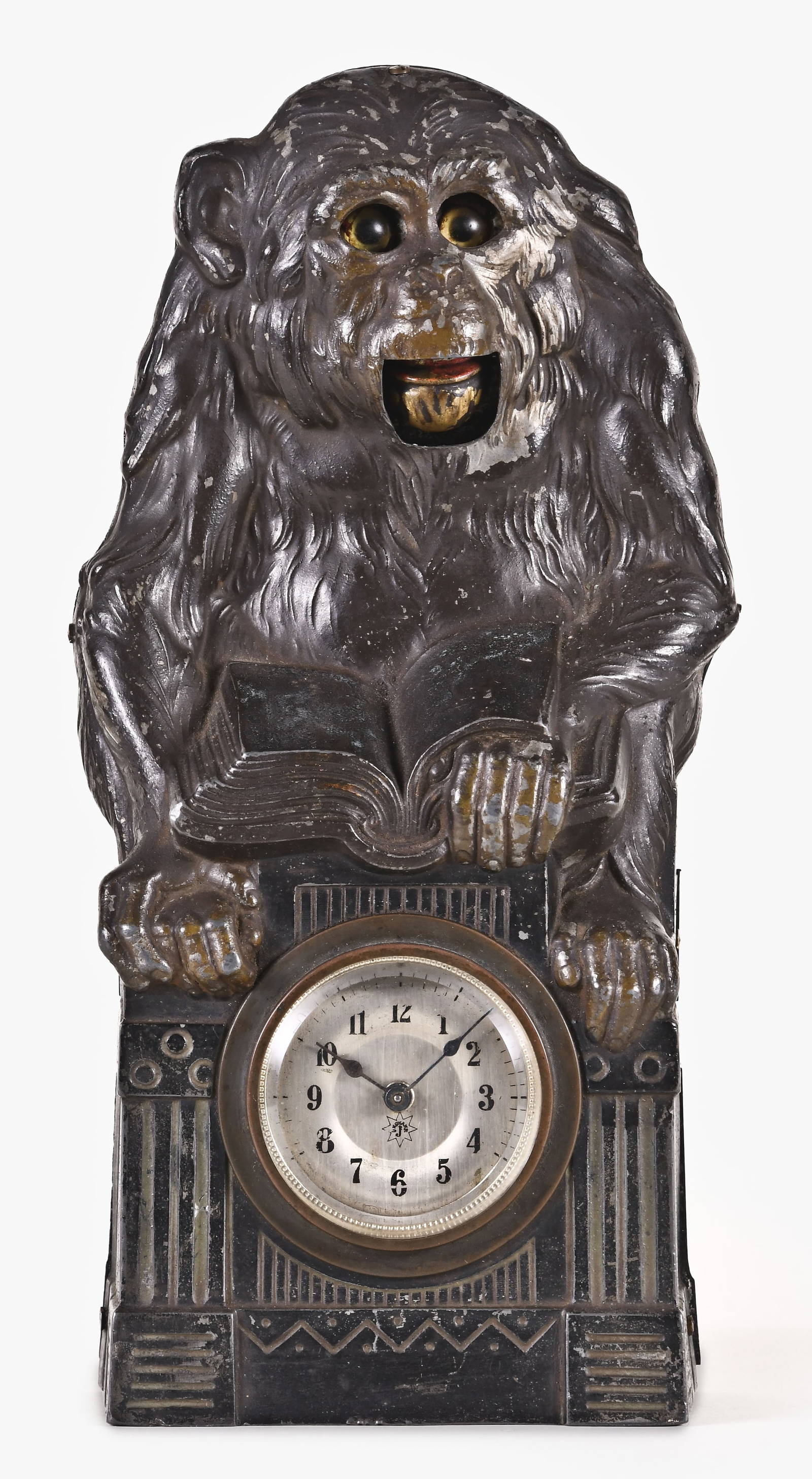 Junghans Monkey Business Blinking Eye Novelty Clock Auction