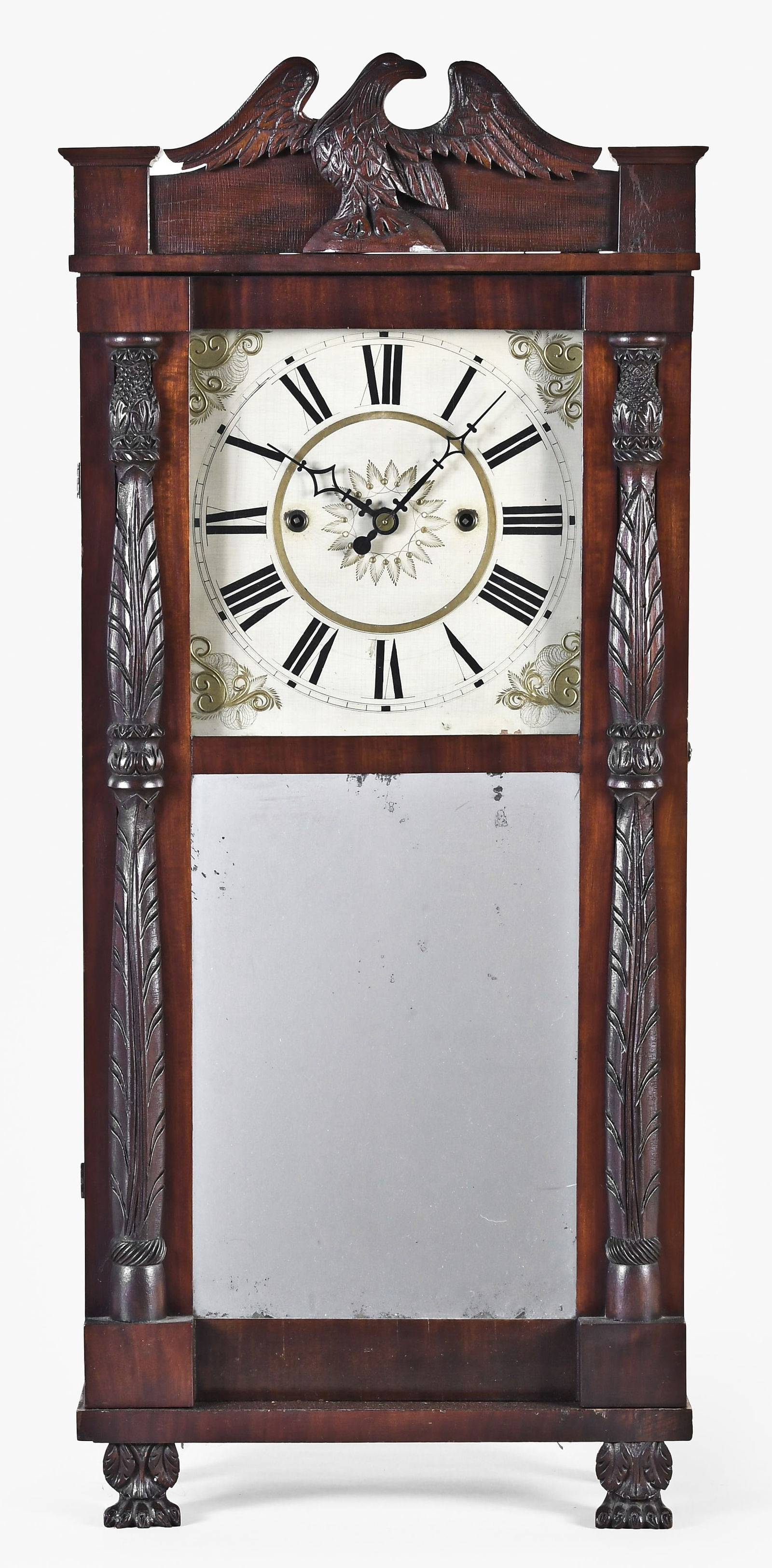 A Daniel Pratt Carved Half Column And Splat Shelf Clock Auction