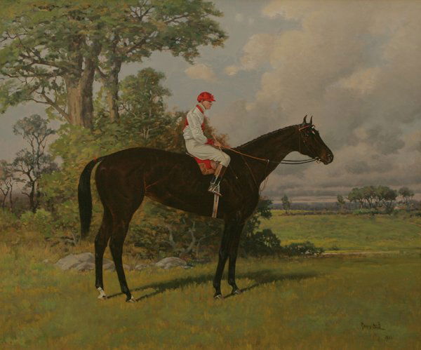 383: HENRY STULL Whimsical with Miller Up 1906 Oil Pain