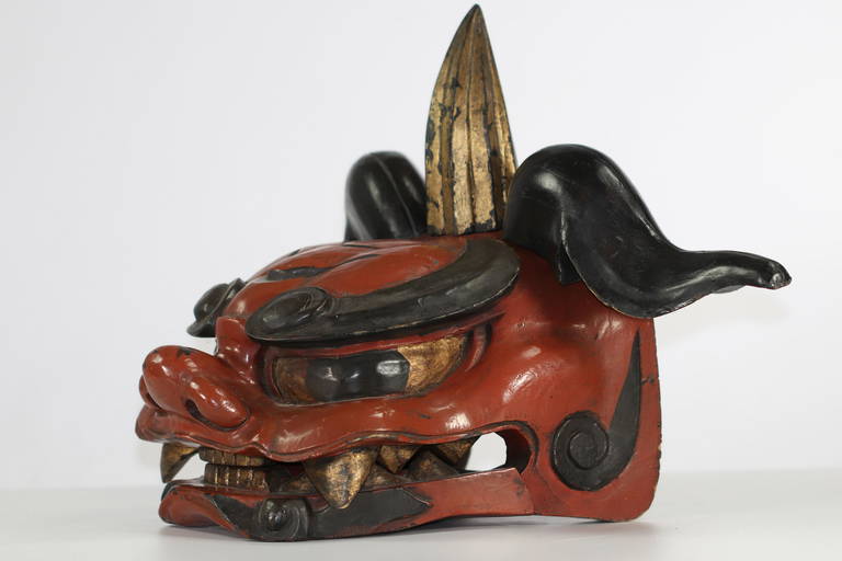 Imposing Shi- Shi Mask Japan early 20th century - Jun 06, 2021 ...