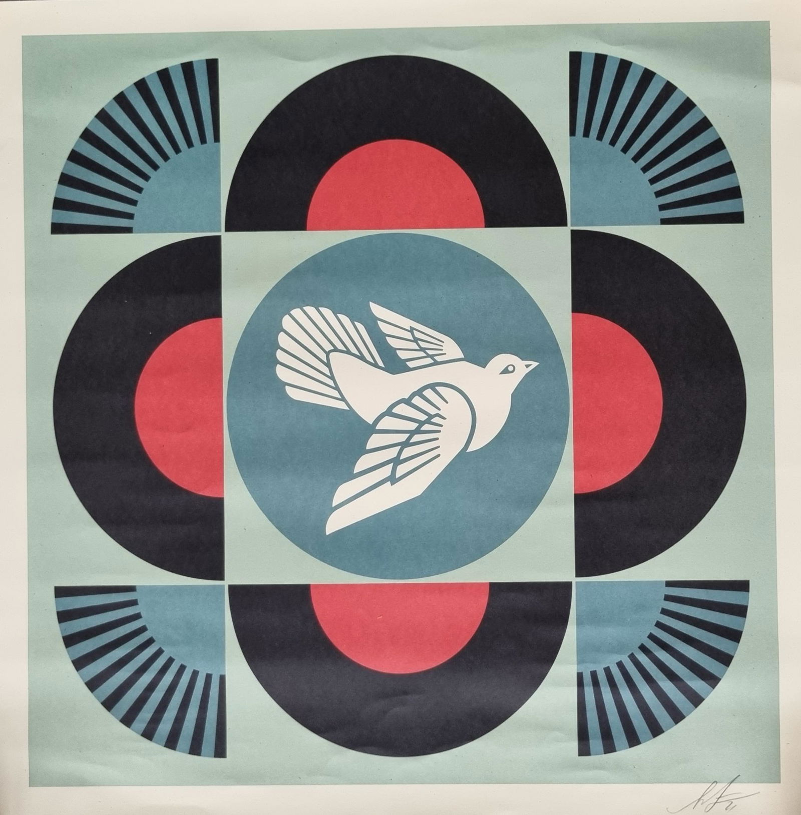 OBEY GIANT, Shepard FAIREY (USA, 1970)Geometric dove, black, 2021 ...