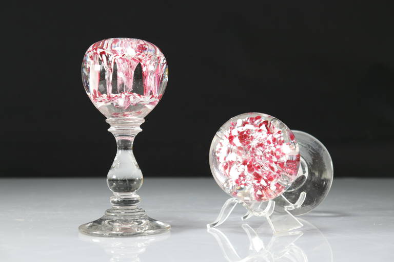 Paperweight Set Of 2 Val Saint Lambert