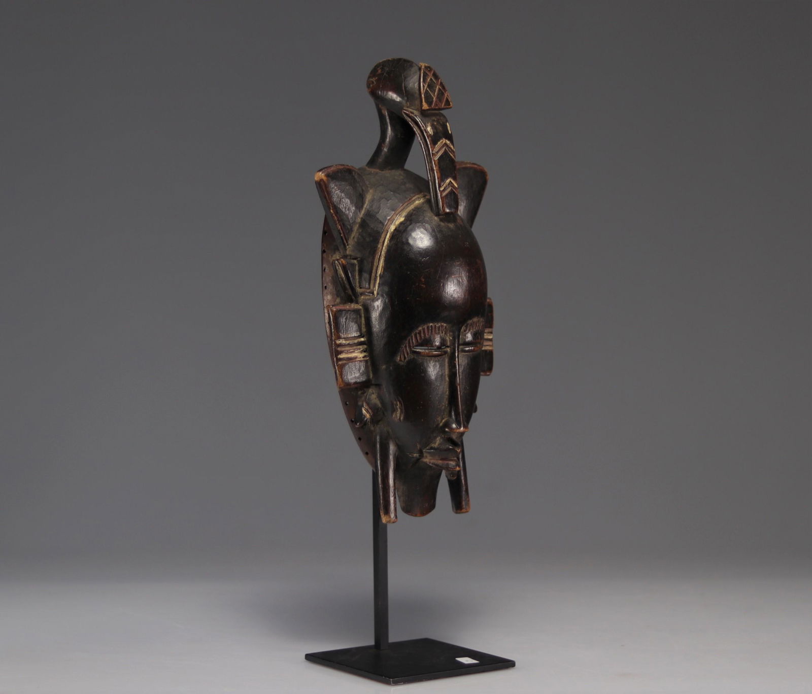 Kpelie Dance Mask Surmounted By A Bird's Head, Senoufo People, Ivory ...