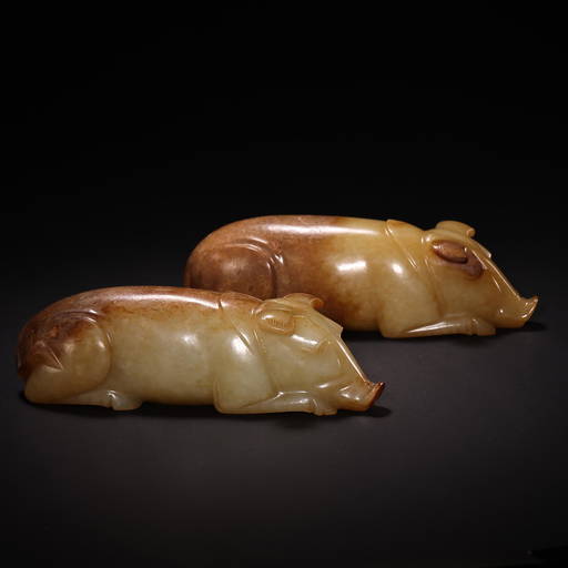 PAIR OF CHINESE HAN DYNASTY HETIAN JADE PIGS - May 02, 2022 ...