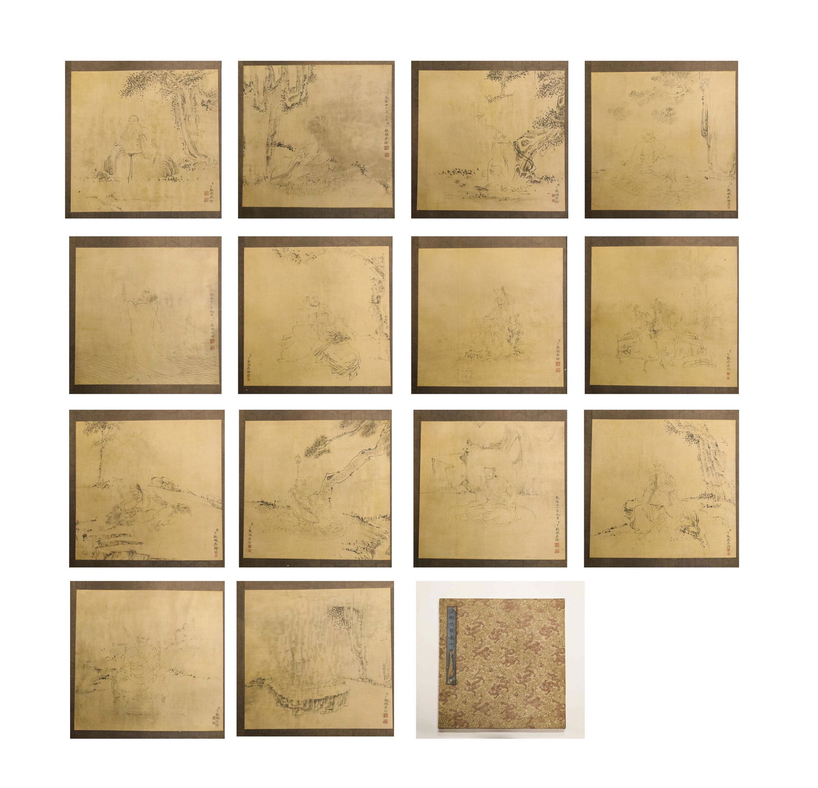 Chinese Ink Painting, Figures Album