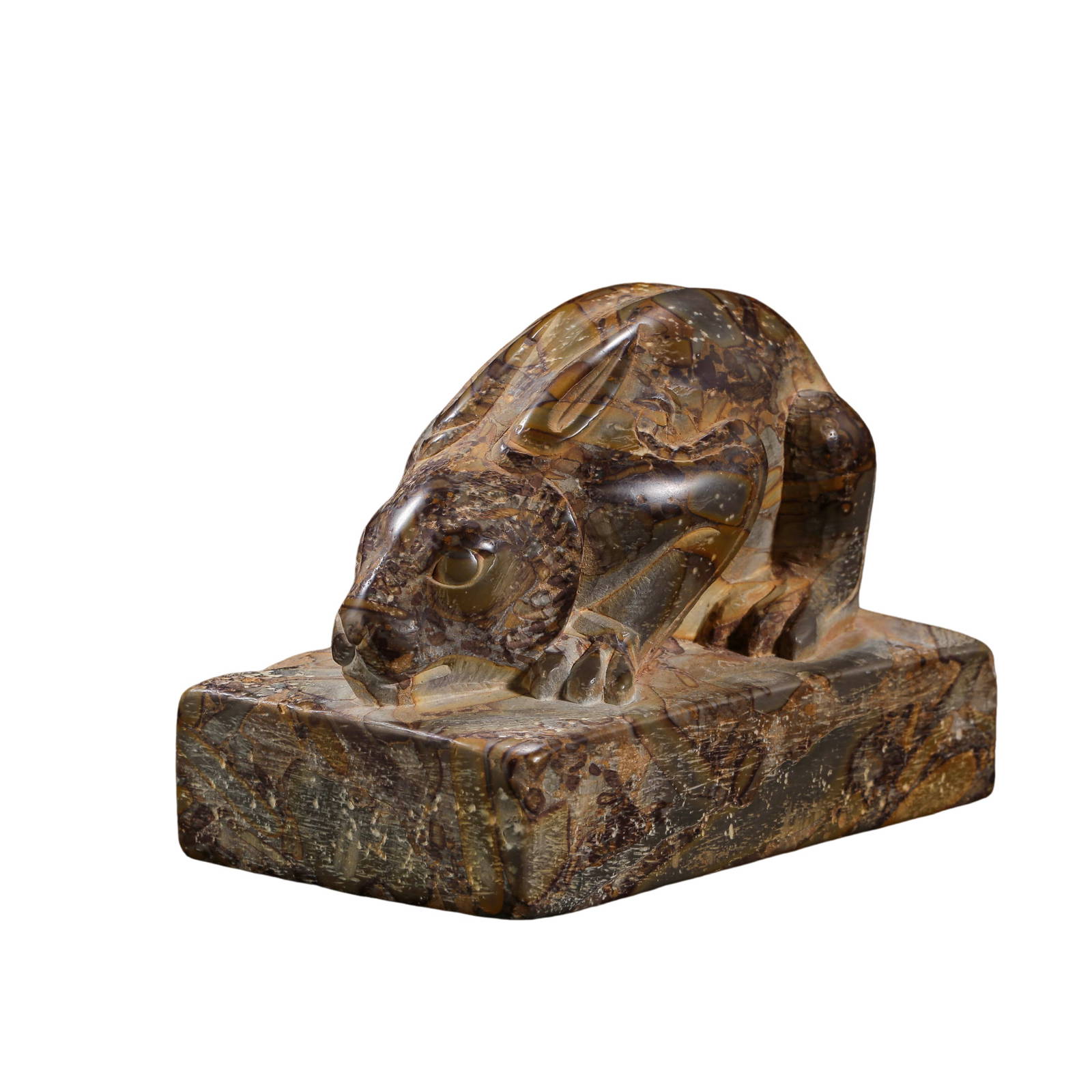 Chinese Tang Dynasty Stone Rabbit Statue Auction