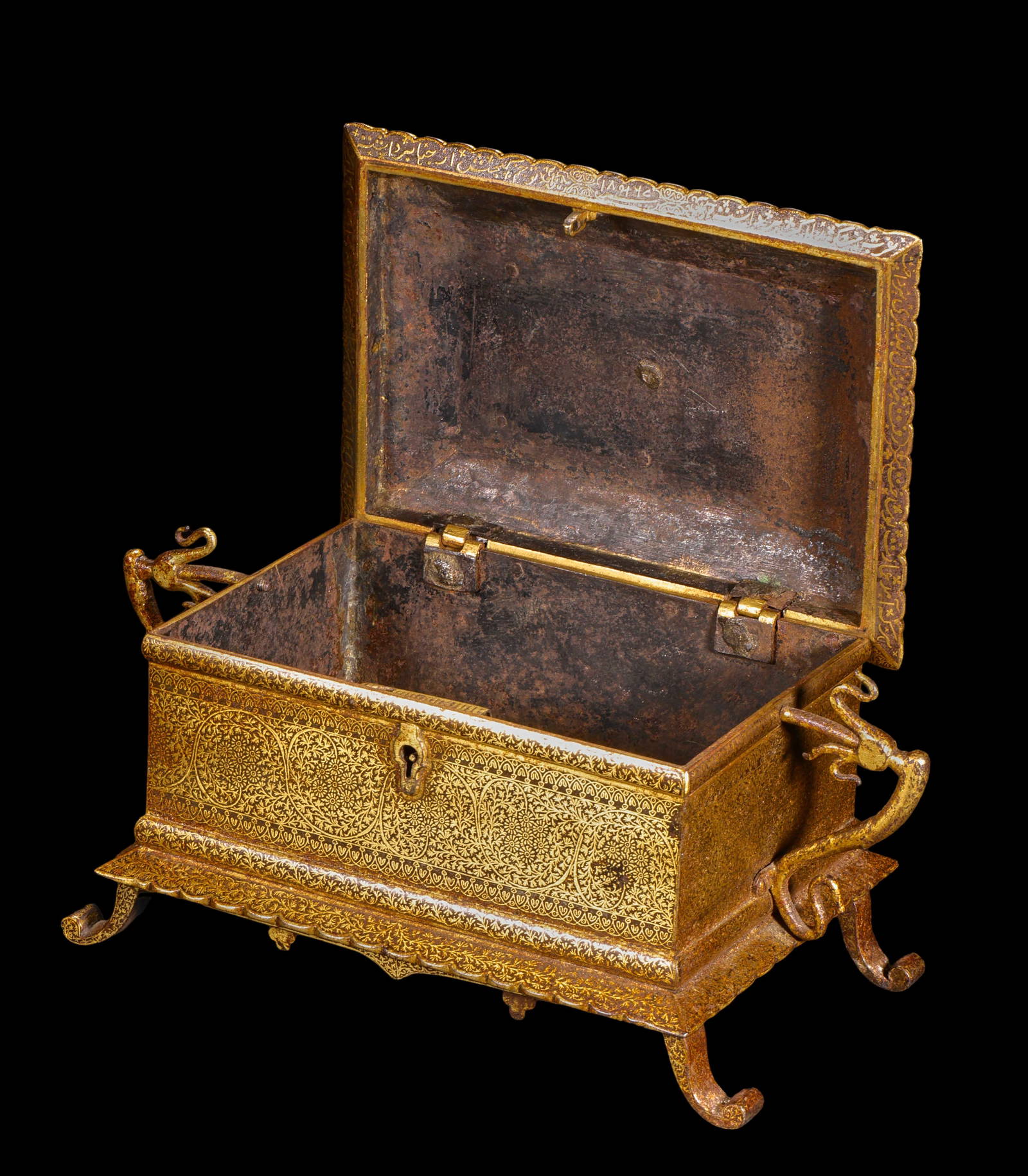 Ancient Nepalese Gold Box Auction