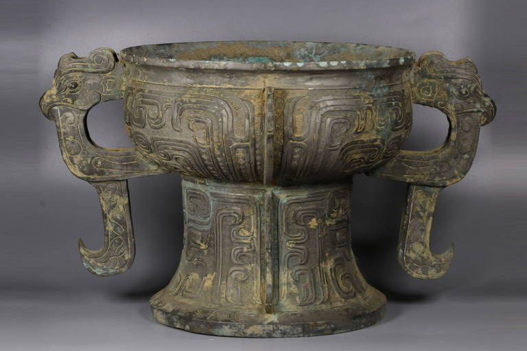 Bronze Double Phoenix Ears Gui