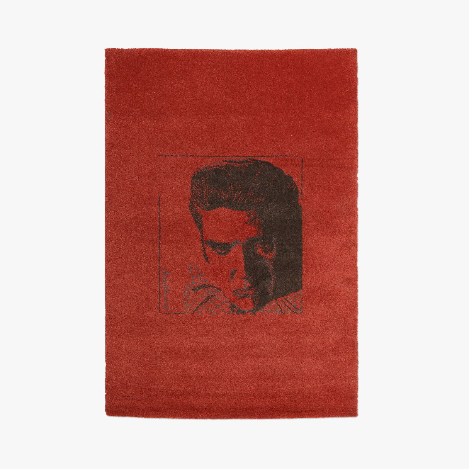 Andy Warhol - Red Elvis Rug Auction