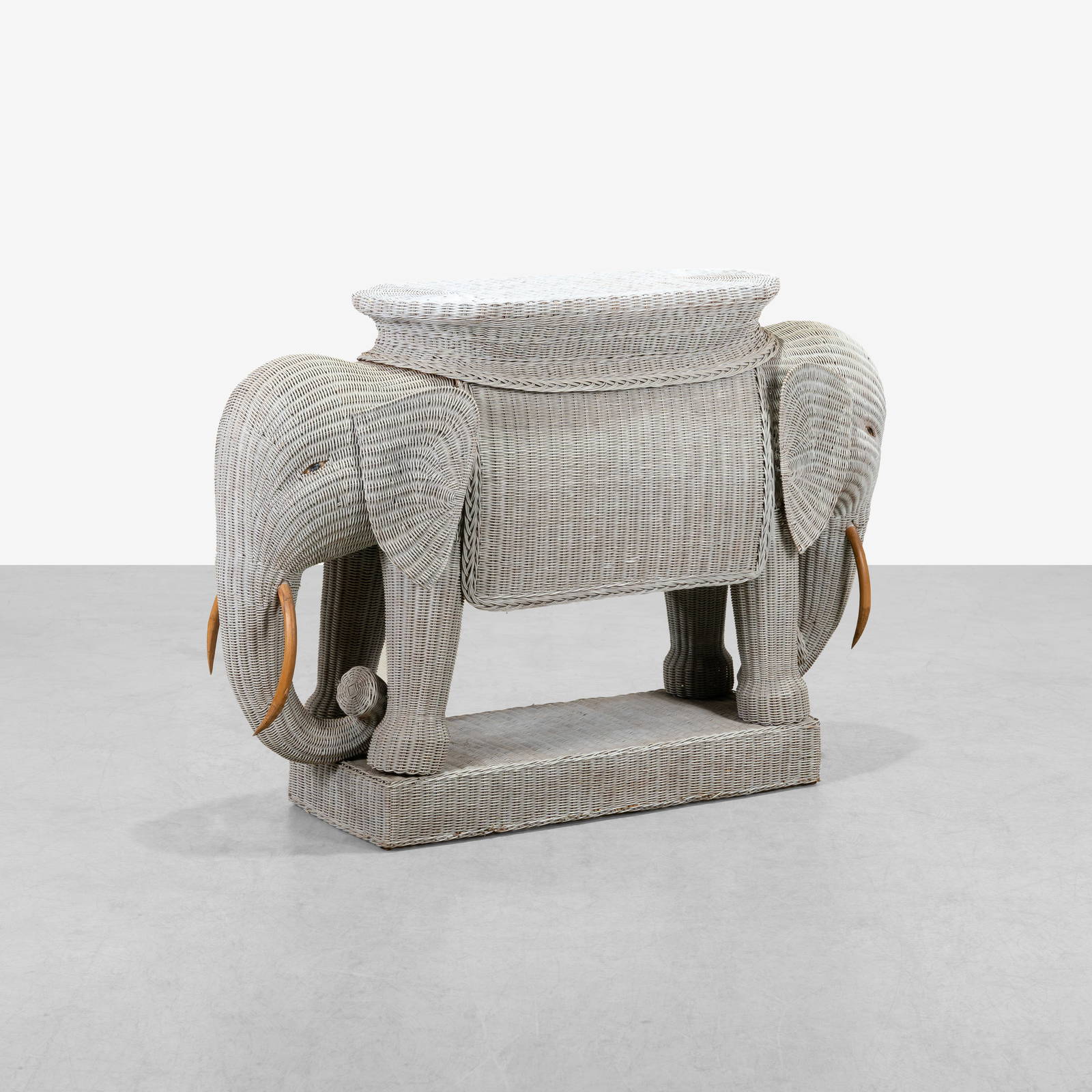 Wicker Elephant Bar Auction