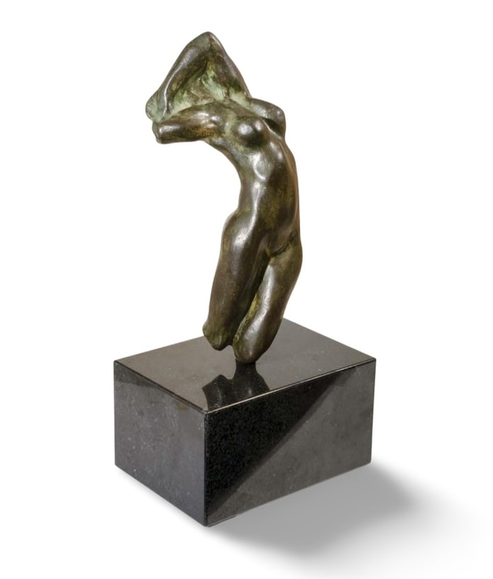 Auguste Rodin Signed Bronze Sculpture, A Rudier Fondeur Stamp Auction