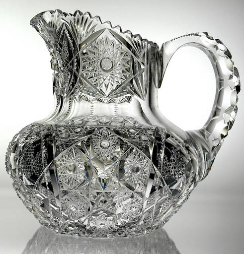 Very Rare Wc Anderson Libbey Marcella Cut Glass Pitcher