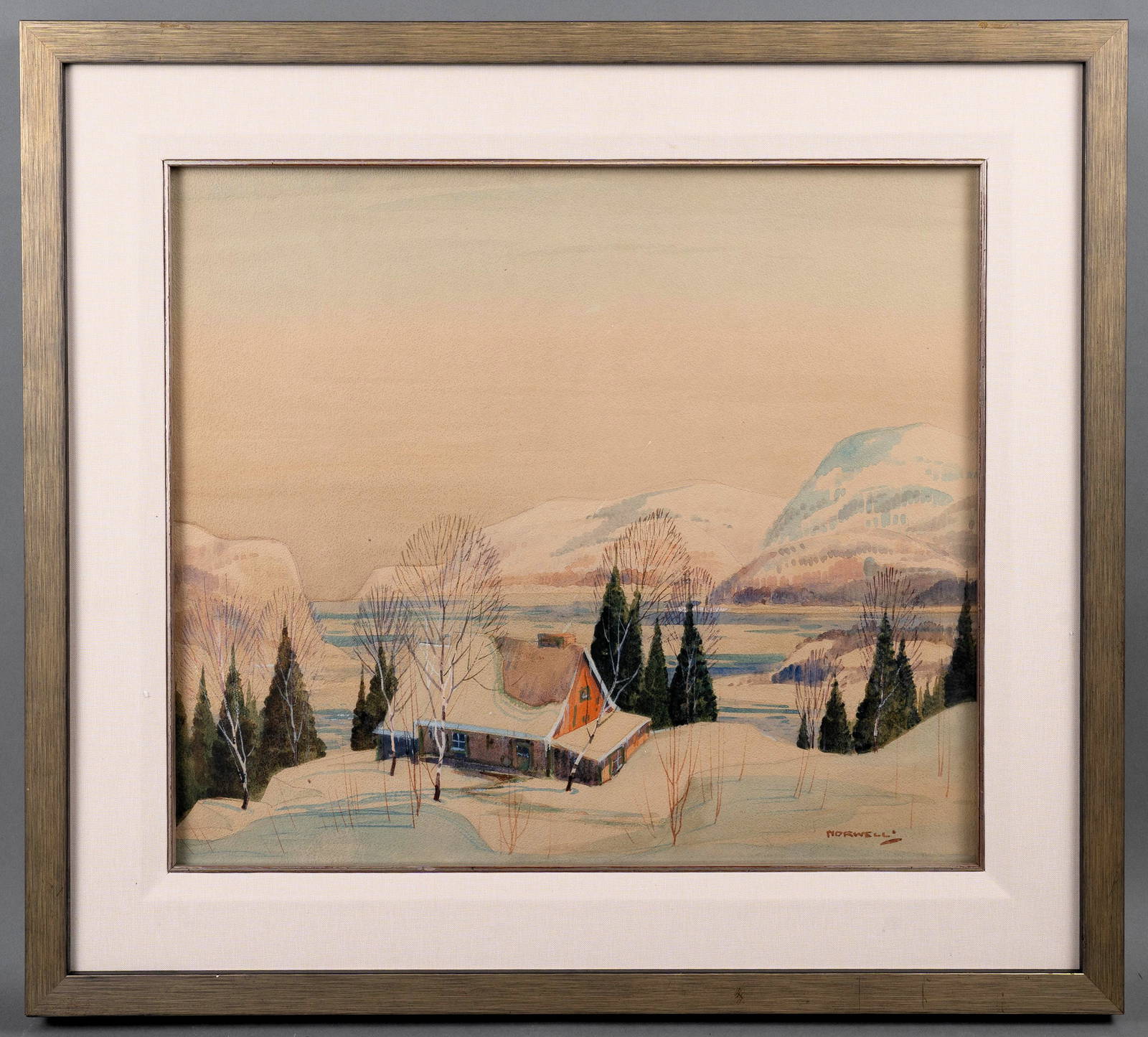 GRAHAM NORWELL, "LAURENTIAN CABIN" (#0053) on Mar 25, 2023 | Brooks & Palen, Boutique Auctions in ON