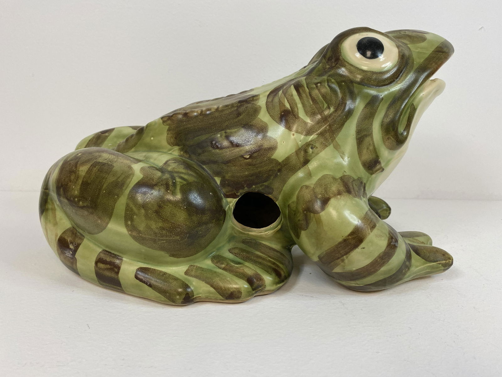 Large Mccoy Pottery Frog Lawn Sprinkler