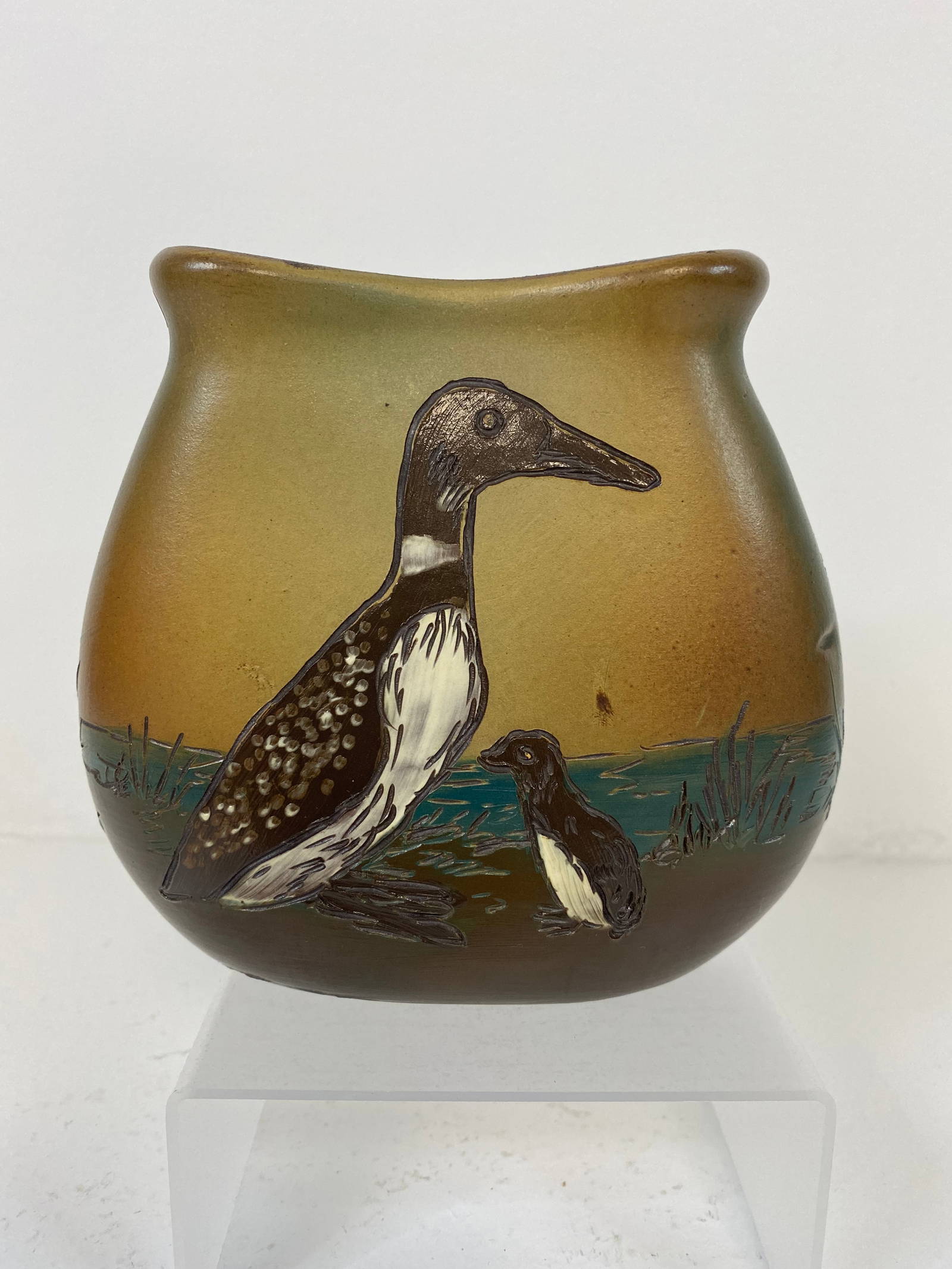 Weller Pottery Hunter Or Dickensware Auction