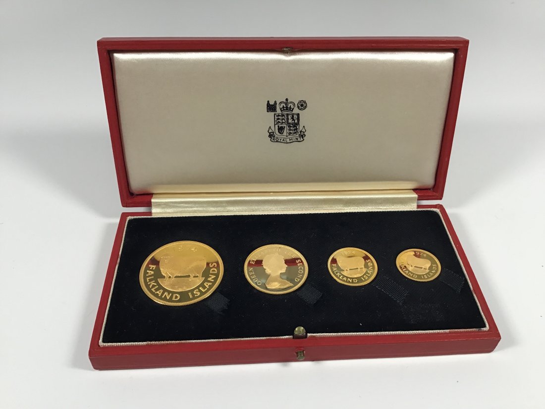 1974 Falkland Islands Gold Coin Proof Set 1.85oz.