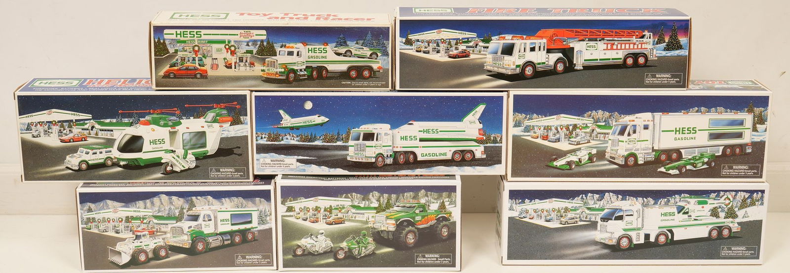 Lot Of 8 Hess Collectibles Auction