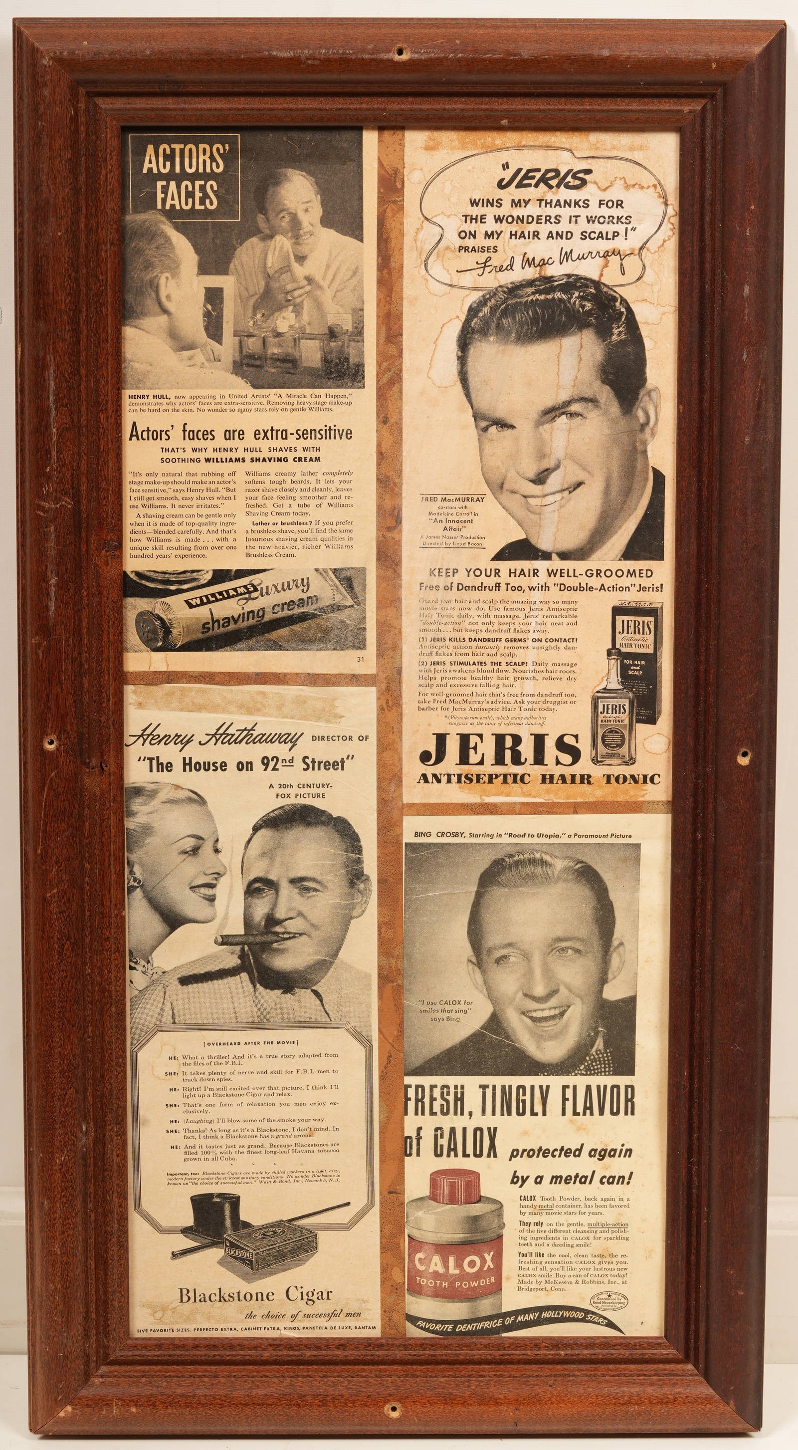 Vintage Men Film Advertising Poster Auction