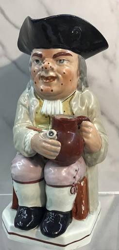 Enoch Wood Toby Jug Holding A Pipe.