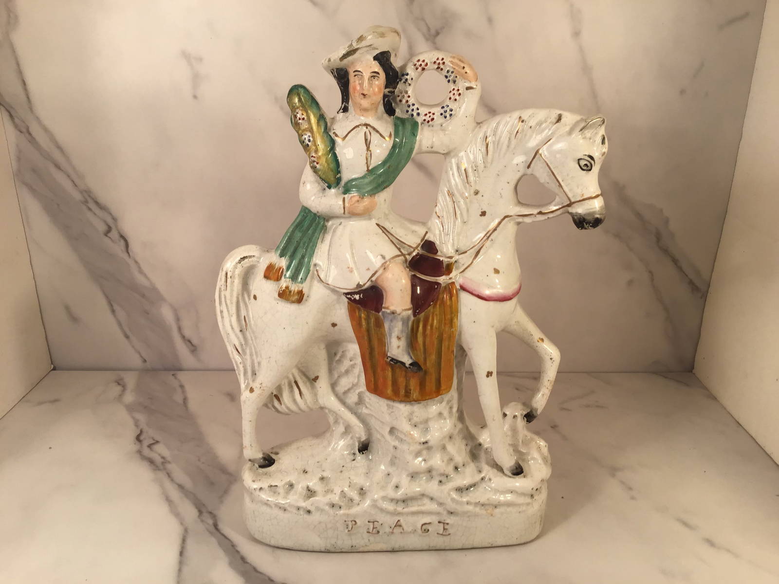 Fine English Staffordshire Figure Of Peace Auction