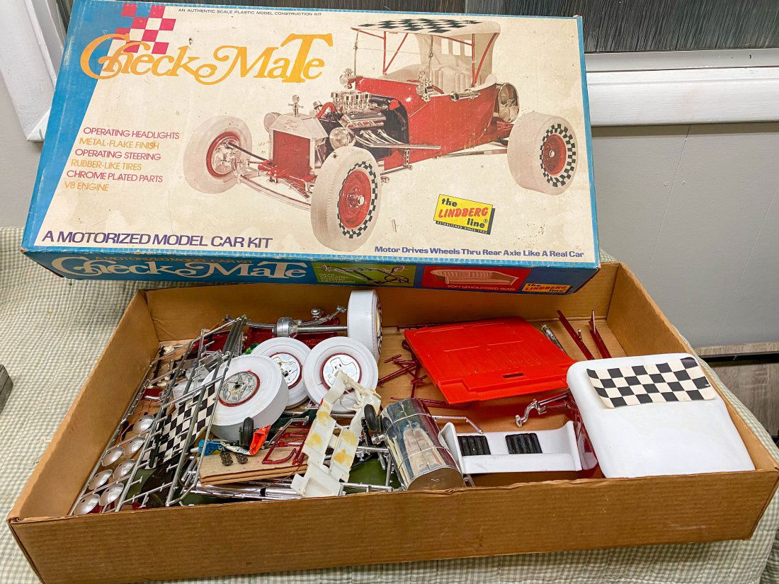 Vintage The Lindberg Line Old Checkmate Model Car Kit - Mar 21, 2021 ...
