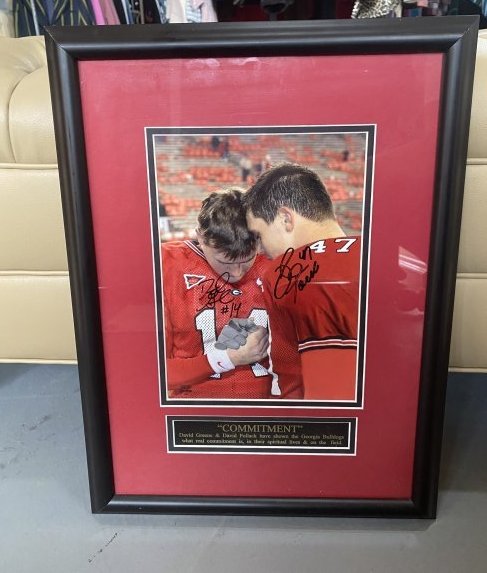 Signed Ga Bulldogs Photo David Greene David Pollack Coa